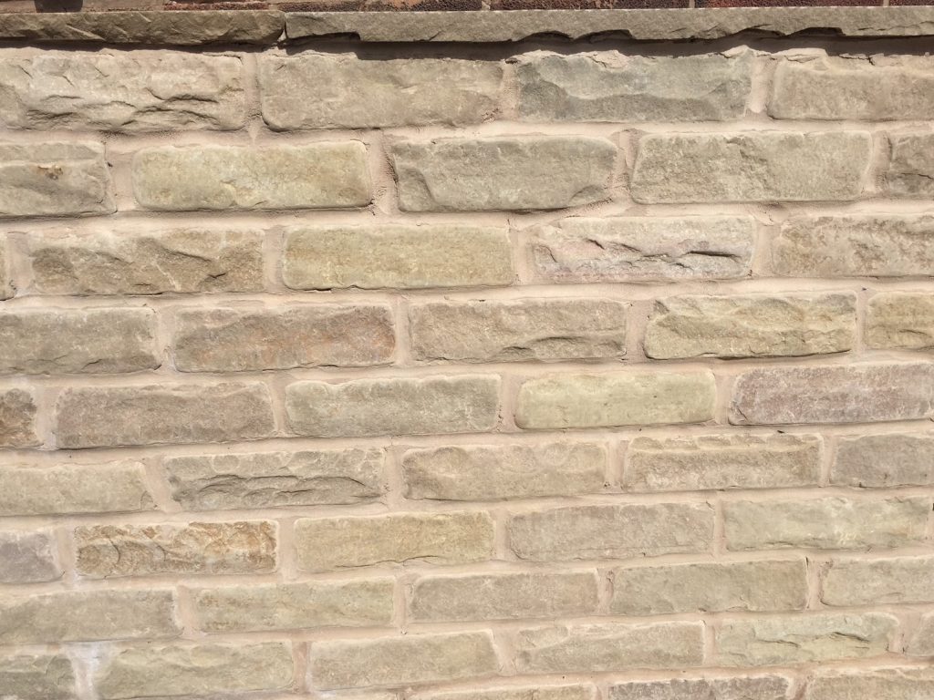 Raj Green Tumbled Walling - 5.4m2 (face) per pack - Paving Traders